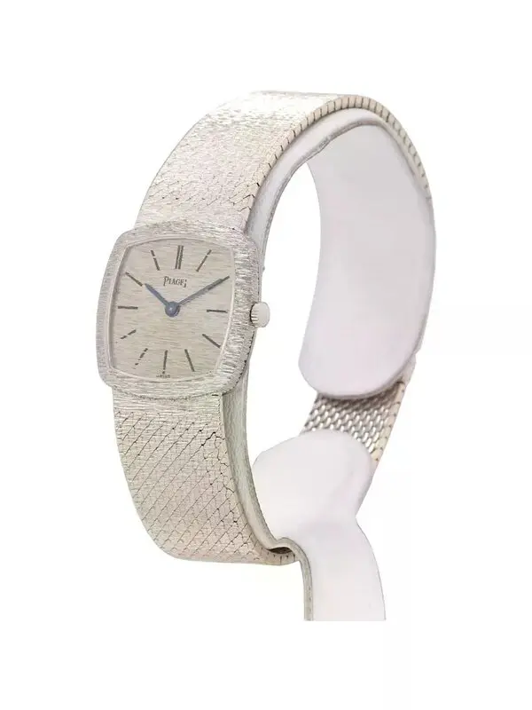 PIAGET 1970s Cushion-shaped White Gold Watch