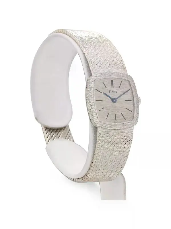 PIAGET 1970s Cushion-shaped White Gold Watch