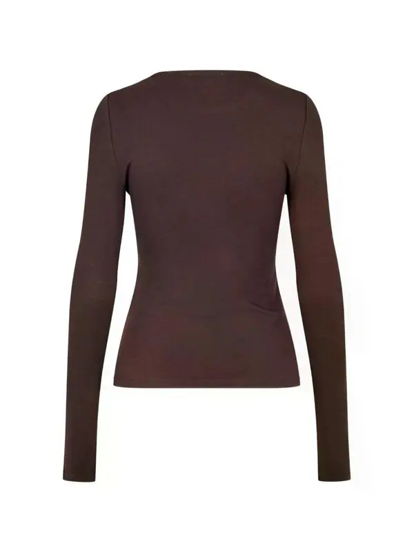 ROTATE BY BIRGER CHRISTENSEN Long-sleeve T-shirt - Brown
