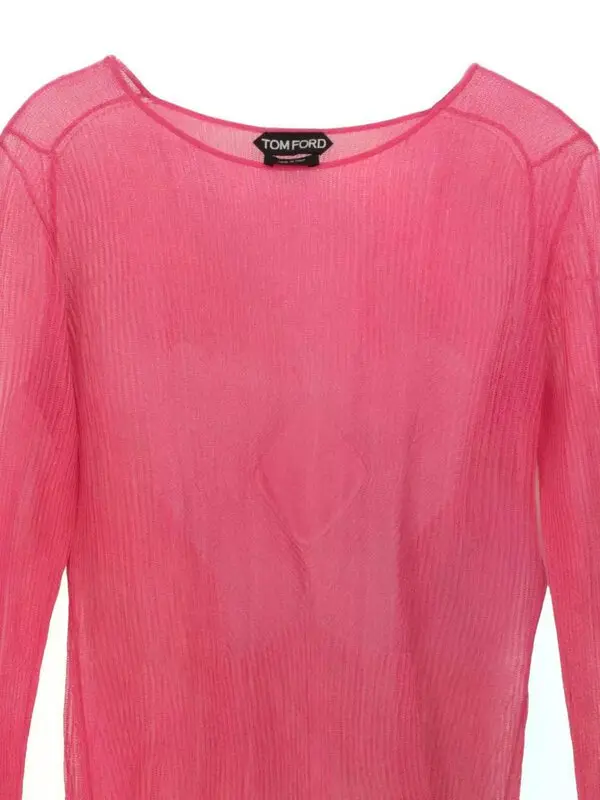 TOM FORD Sheer Long-sleeve Top