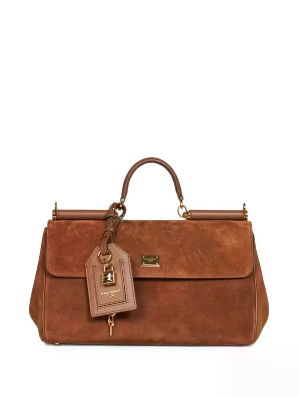 Dolce & Gabbana Medium Sicily Handbag In Split-calfskin