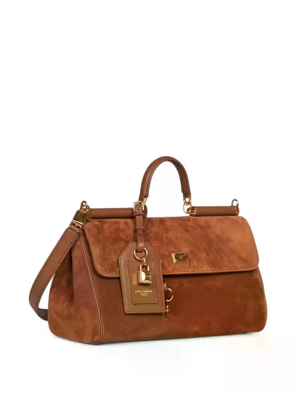 Dolce & Gabbana Medium Sicily Handbag In Split-calfskin