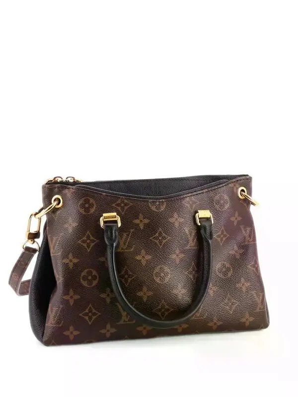 LOUIS VUITTON Pallas Tote Monogram Canvas With Leather Bb Shoulder Bag - Black