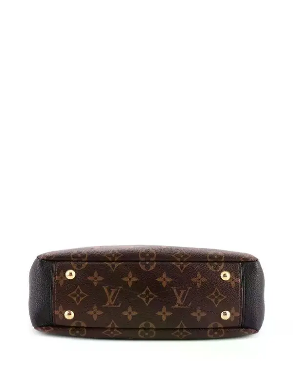 LOUIS VUITTON Monogram Canvas Pallas Tote Shoulder Bag - Black