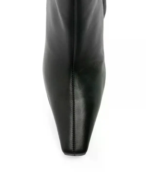 GIUSEPPE ZANOTTI Pointed-toe Leather Ankle Boots