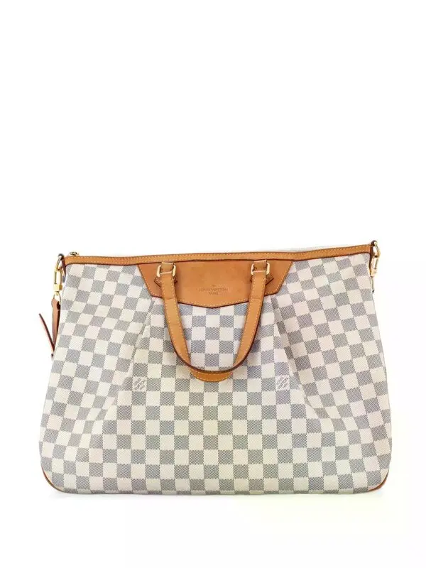 LOUIS VUITTON Siracusa Damier Gm Shoulder Bag - White