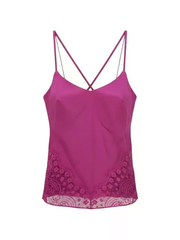 TOM FORD Lace-trim Tank Top - Purple