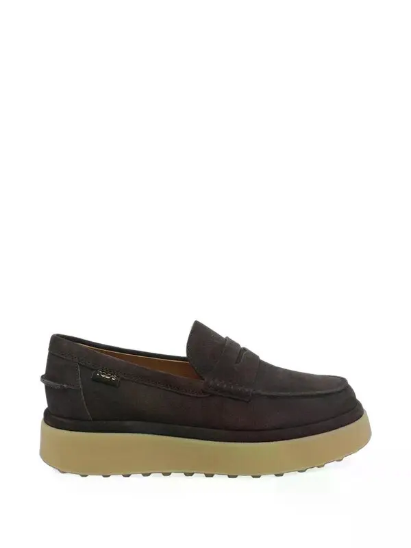 TOD'S Suede Platform Loafers