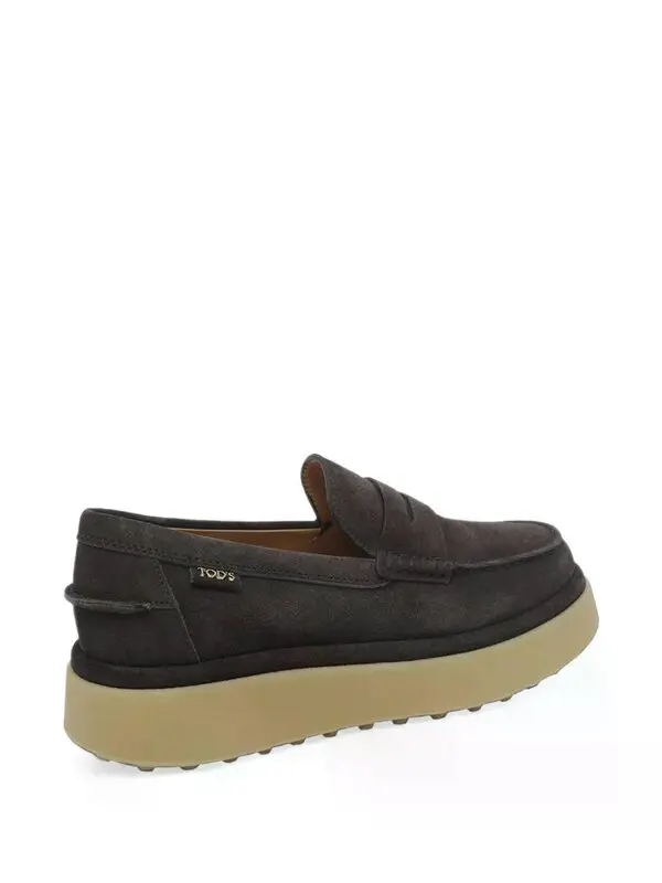 TOD'S Suede Platform Loafers