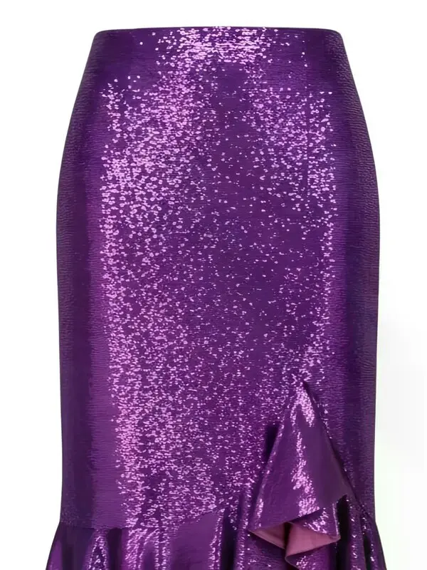 TOM FORD Sequin-embellished Ruffled Midi Skirt