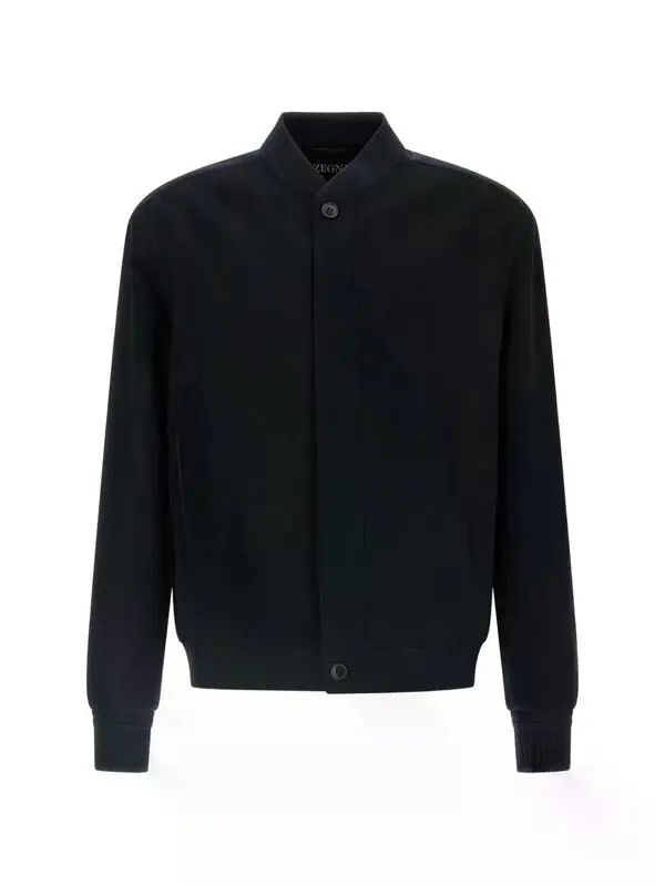 Zegna Oasi Cashmere Elements Bomber Jacket - Blue
