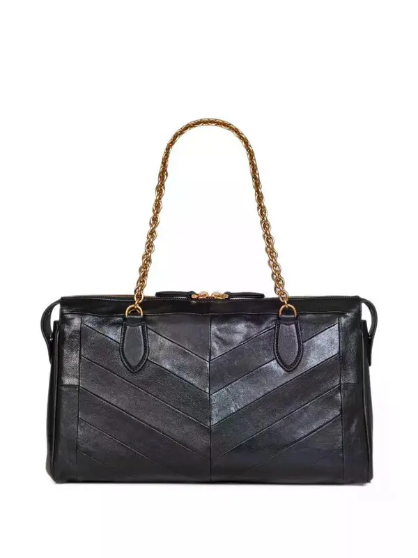 Valentino Garavani Panthea Shoulder Bag In Nappa Leather With Chevron Pattern