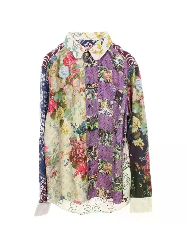 LOUIS VUITTON 2000s Silk Shirt - Neutrals