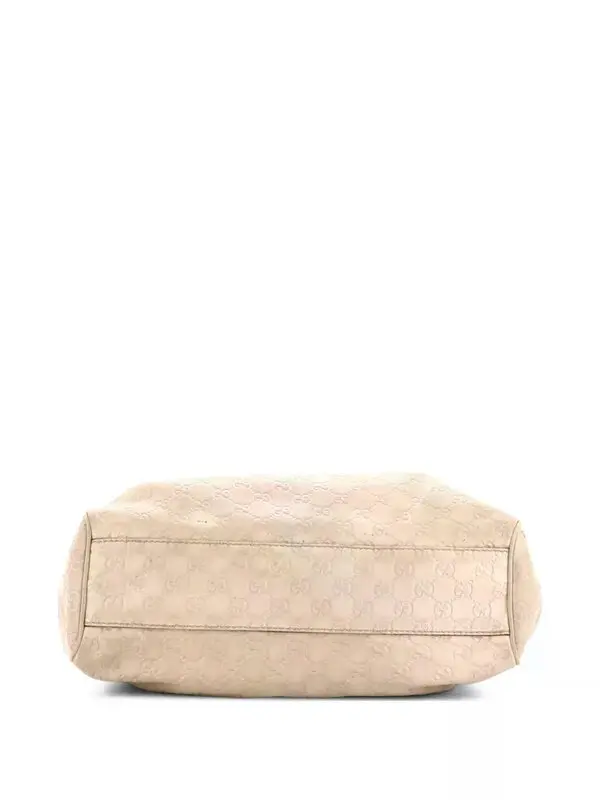 Gucci Sukey Ssima Leather Medium Tote Bag - Neutrals