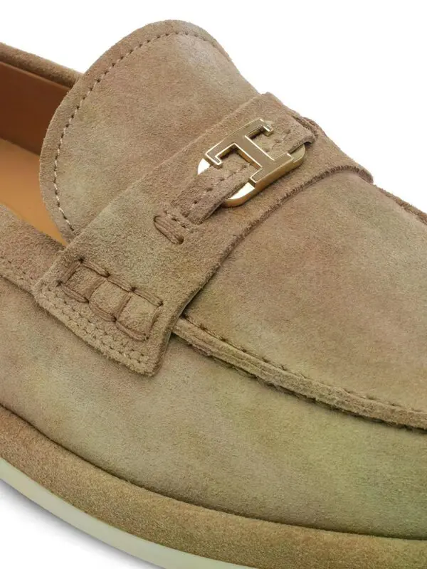 TOD'S Suede Loafers - Neutrals