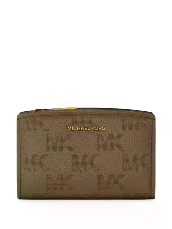 Michael Kors Logo-embossed Leather Wallet - Brown