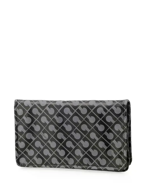 GHERARDINI Logo-print Leather Cosmetic Bag