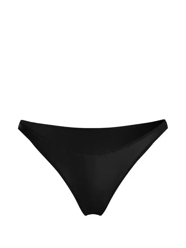 SCANDALE Dédicace Embroidered Satin Briefs - Black