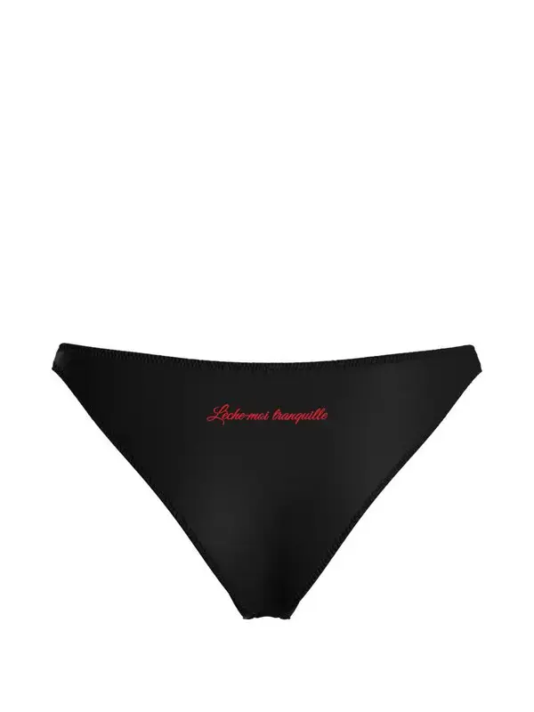 SCANDALE Dédicace Embroidered Satin Briefs