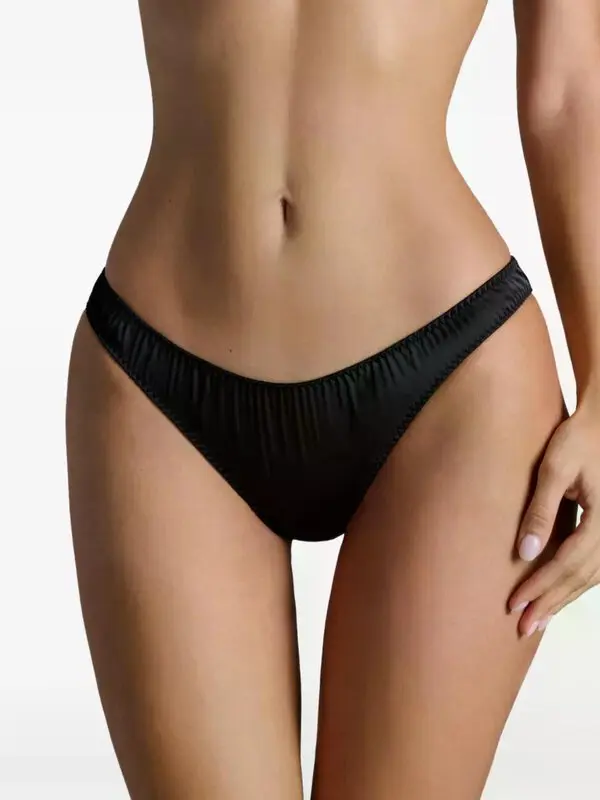 SCANDALE Dédicace Embroidered Satin Briefs
