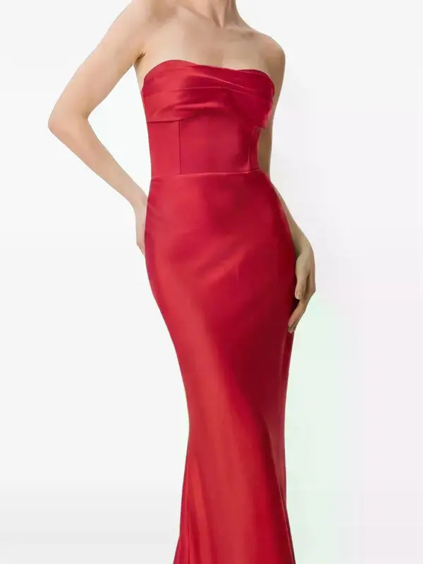 FRAMBOISE Lyris Strapless Maxi Gown