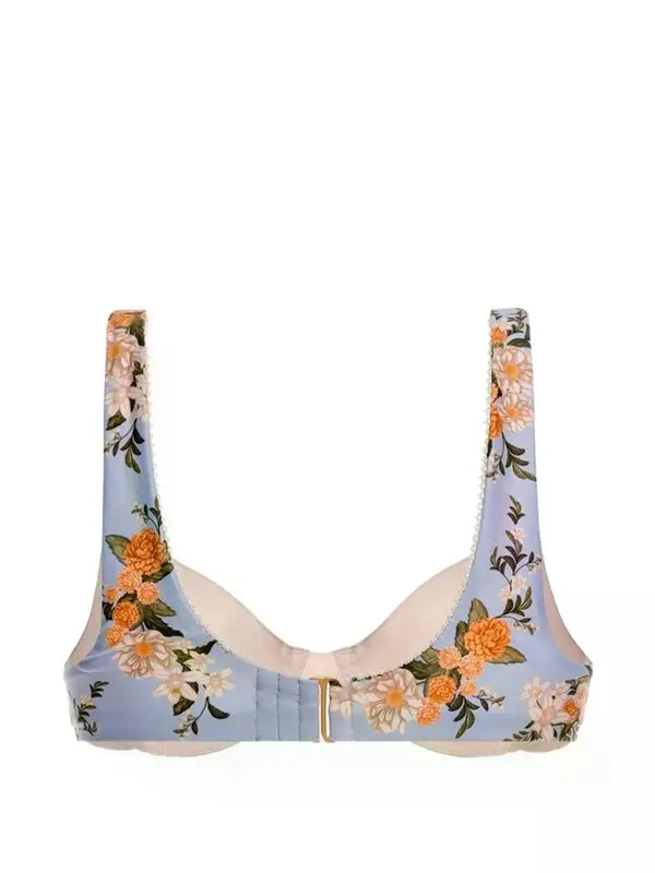 Agua Bendita Hacienda Valle Bikini Top - Blue