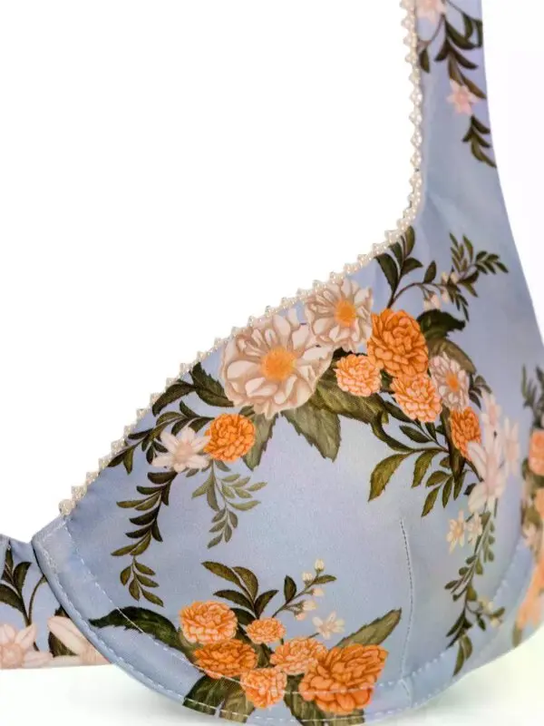 Agua Bendita Hacienda Valle Bikini Top - Blue