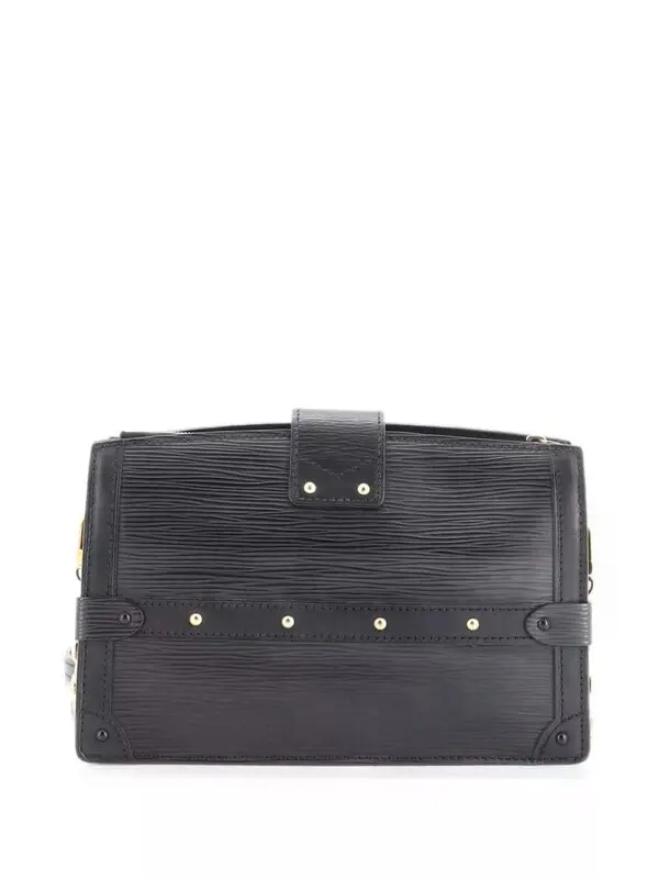 LOUIS VUITTON Trunk Clutch Epi Leather Crossbody Bag - Black