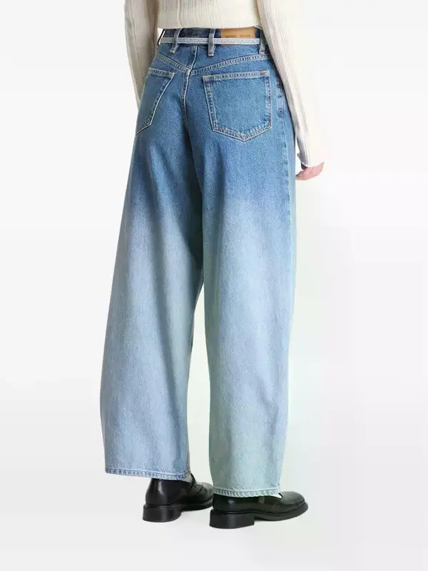SAMSOE SAMSOE Gradient Effect Wide-leg Jeans