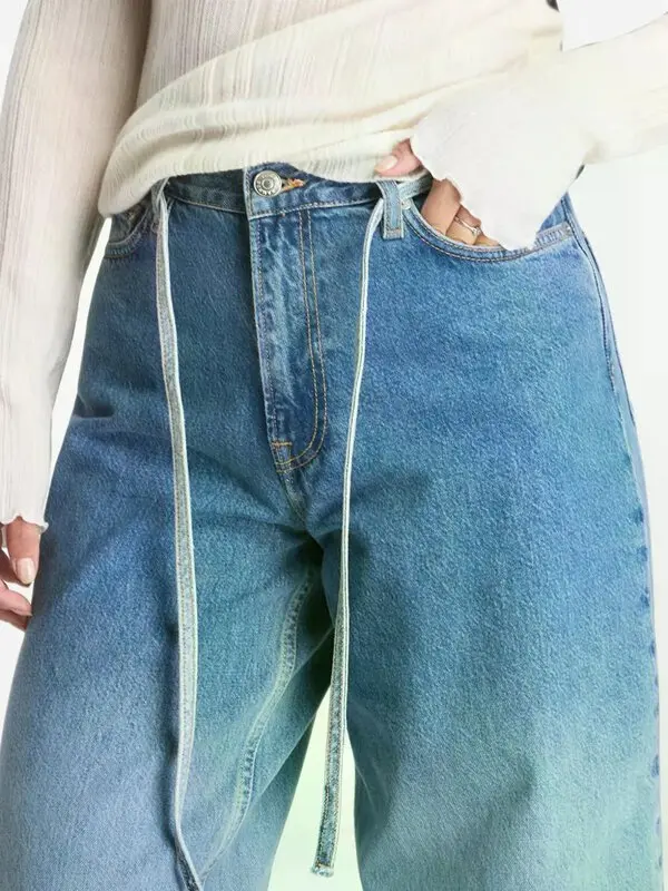 SAMSOE SAMSOE Gradient Effect Wide-leg Jeans