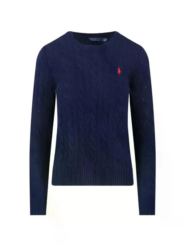Polo Ralph Lauren Cable-knit Wool-cashmere Sweater - Blue