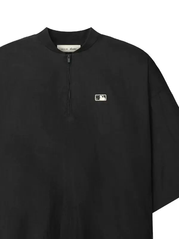 Fear Of God Mlb Half-zip T-shirt - Black