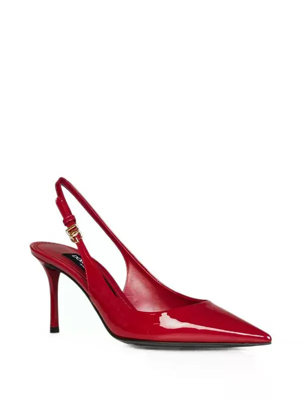 Dolce & Gabbana Patent Leather Pointed-toe Pumps - Red