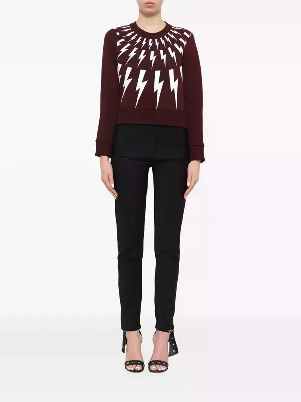 Neil Barrett Fair Isle Thunderbolt Sweatshirt
