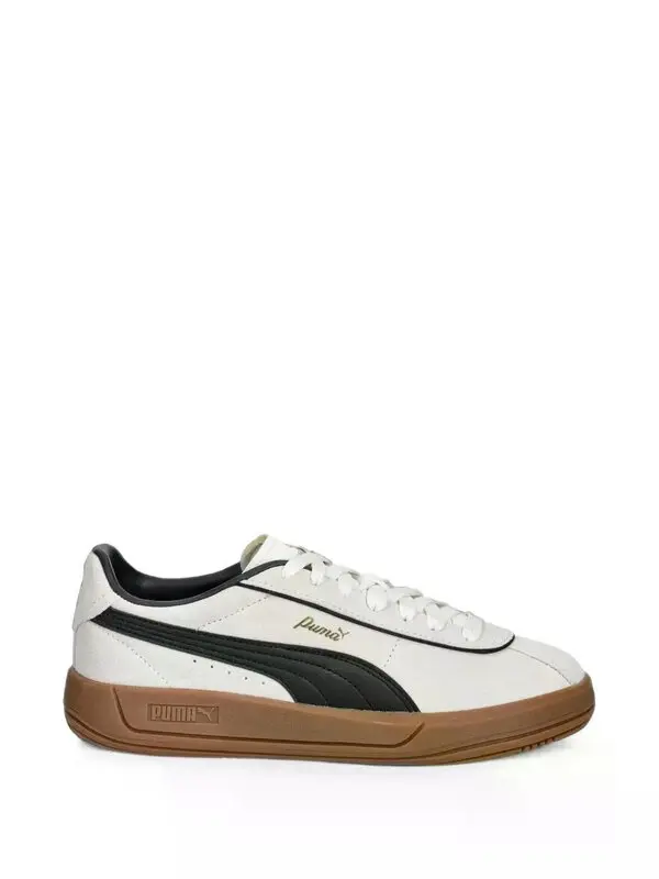 PUMA Logo Print Suede Sneakers