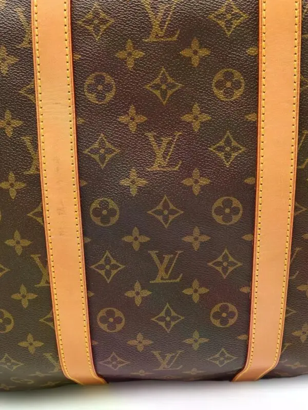 LOUIS VUITTON 1991 55 Keepall Monogram Travel Bag - Brown