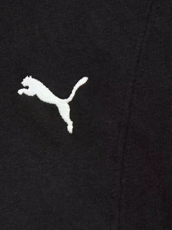 PUMA Logo Embroidered Drawstring Hoodie