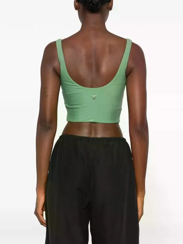 MACRON V-neck Cropped Performance Top