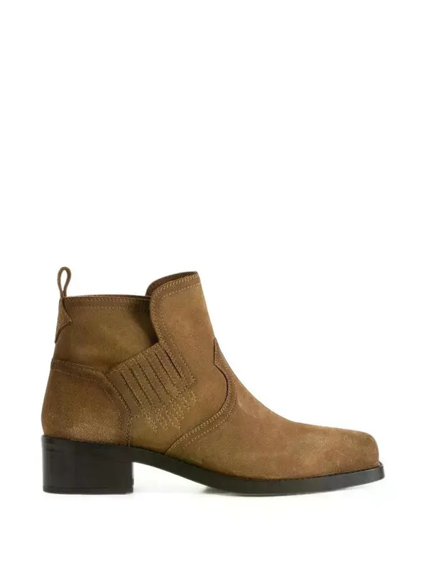 Zadig&Voltaire Igata Suede Chelsea Ankle Boots - Brown