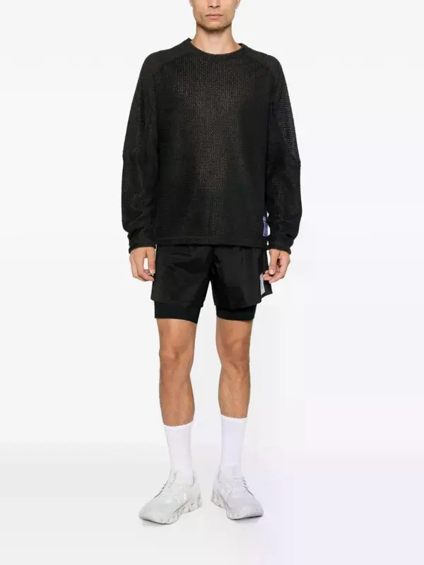 Satisfy Waffle-knit Raglan-sleeve Sweater