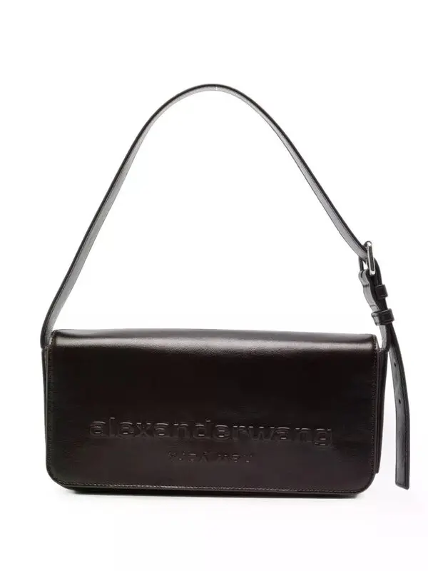 Alexander Wang Punch Flap Leather Shoulder Bag - Brown