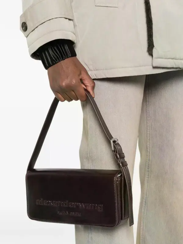 Alexander Wang Punch Flap Leather Shoulder Bag
