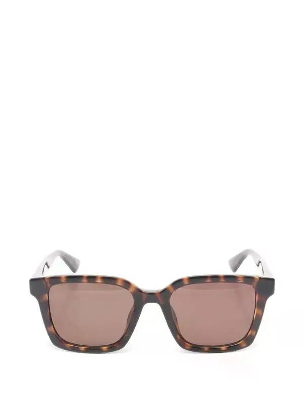 Gucci Tortoiseshell-effect Square-frame Sunglasses - Brown