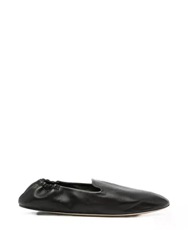 THE ROW Casa Elasticated Leather Slippers