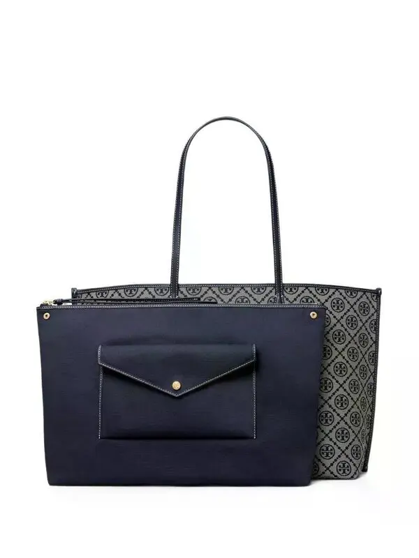 Tory Burch T Monogram Perry Tote Bag - Blue