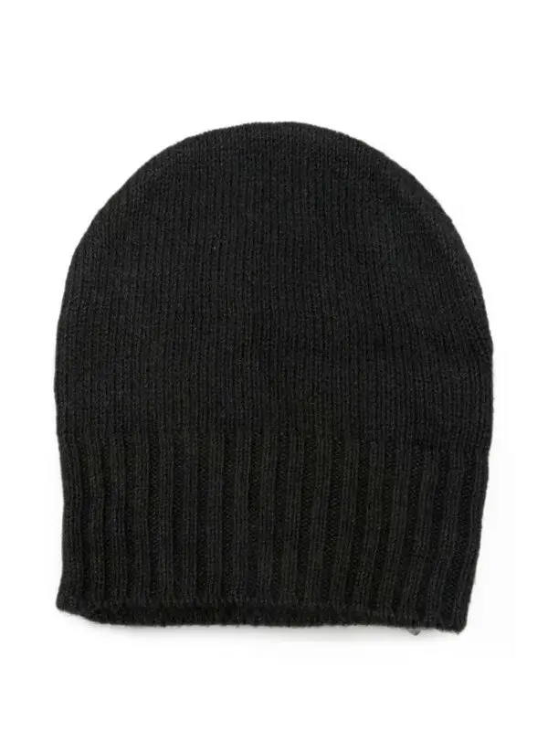 Masnada Ribbed-knit Beanie Hat - Black