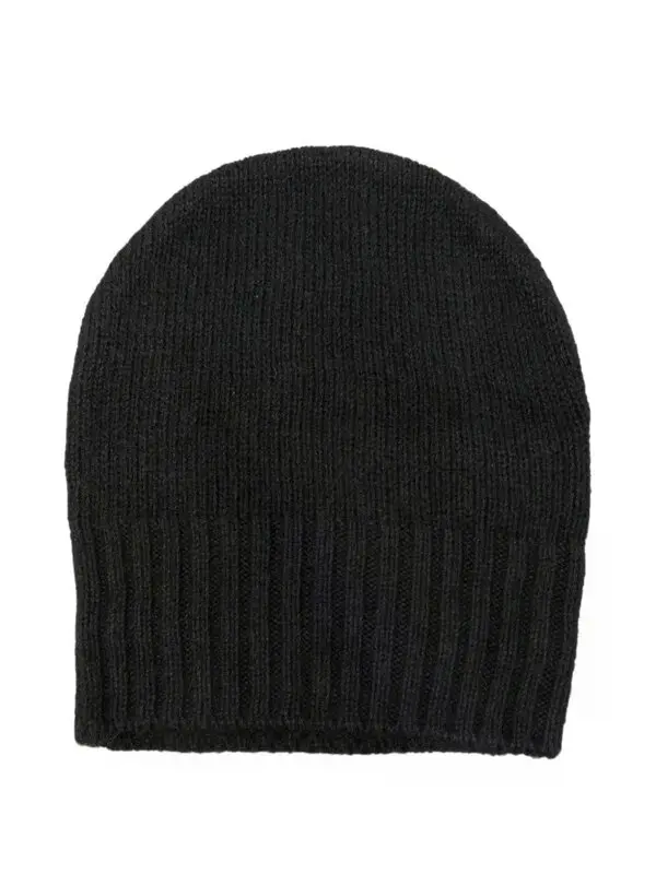 Masnada Ribbed-knit Beanie Hat - Black