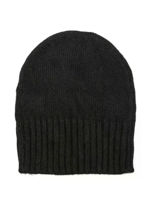 Masnada Ribbed-knit Beanie Hat - Black