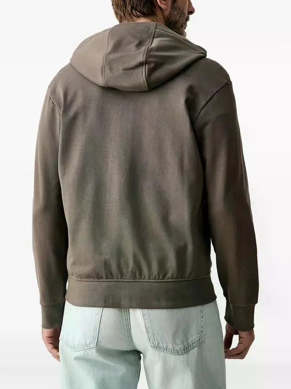 Armani Exchange Logo-print Zip-up Hoodie