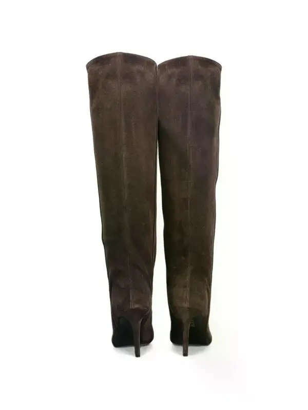 FABIO RUSCONI Suede Pointed-toe Boots